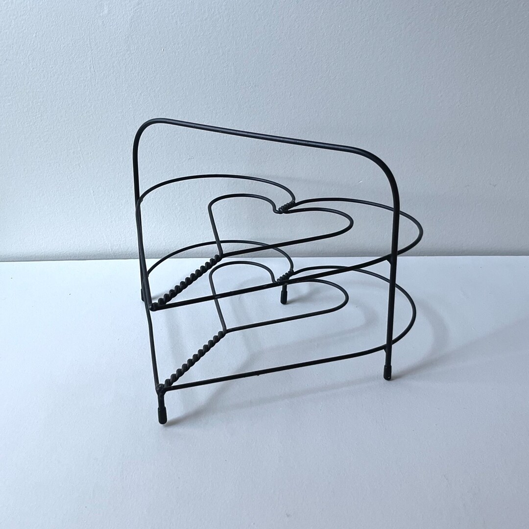 Vintage Heart Shaped Wire Pie Rack, Valentine's Day Decor, Bucolic ...