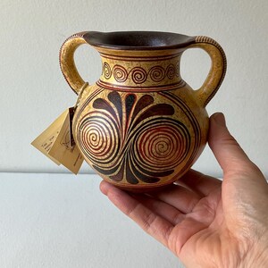 Vintage Ancient Greek Pottery Handmade Museum Reproduction, 4.5 Amphora ...