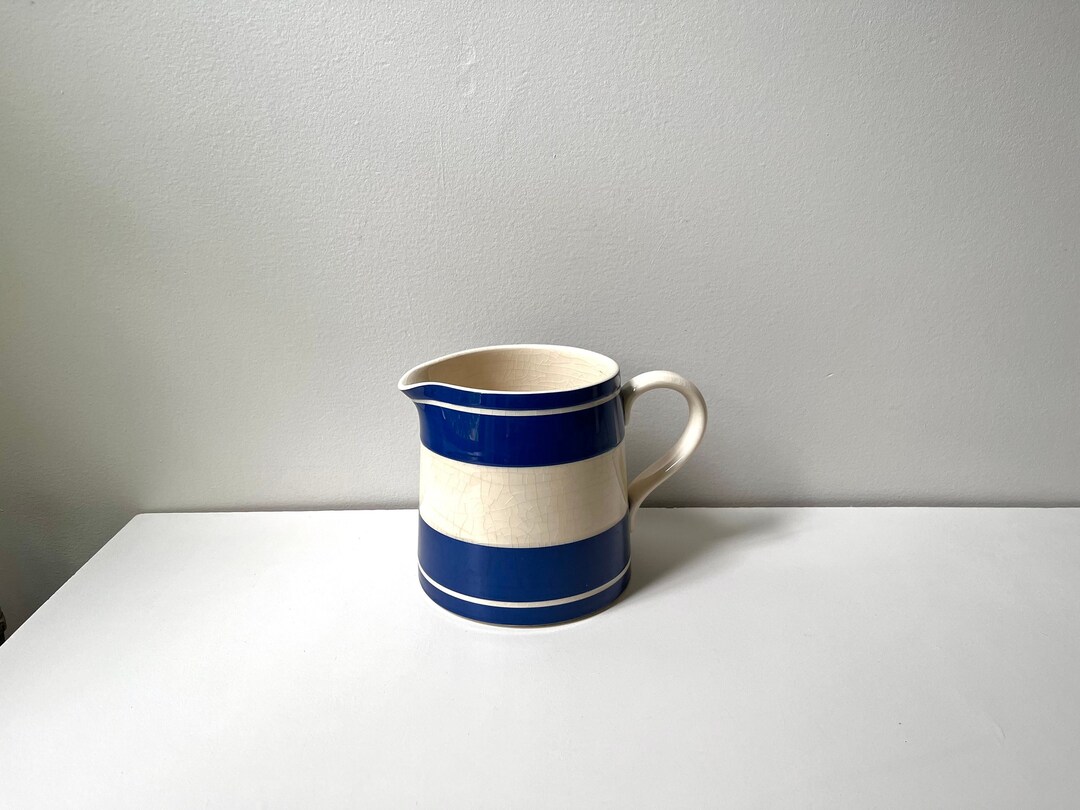 TG Green Cornishware 5.75 Ceramic Pitcher / Dreadnought - Etsy