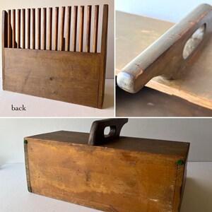 Vintage Cranberry Rake, XL Wooden Berry Picker, 16.5 Wide Blueberry ...