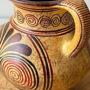 Vintage Ancient Greek Pottery Handmade Museum Reproduction, 4.5 Amphora ...