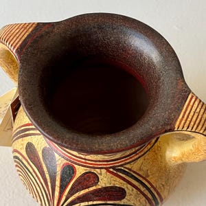 Vintage Ancient Greek Pottery Handmade Museum Reproduction, 4.5 Amphora ...