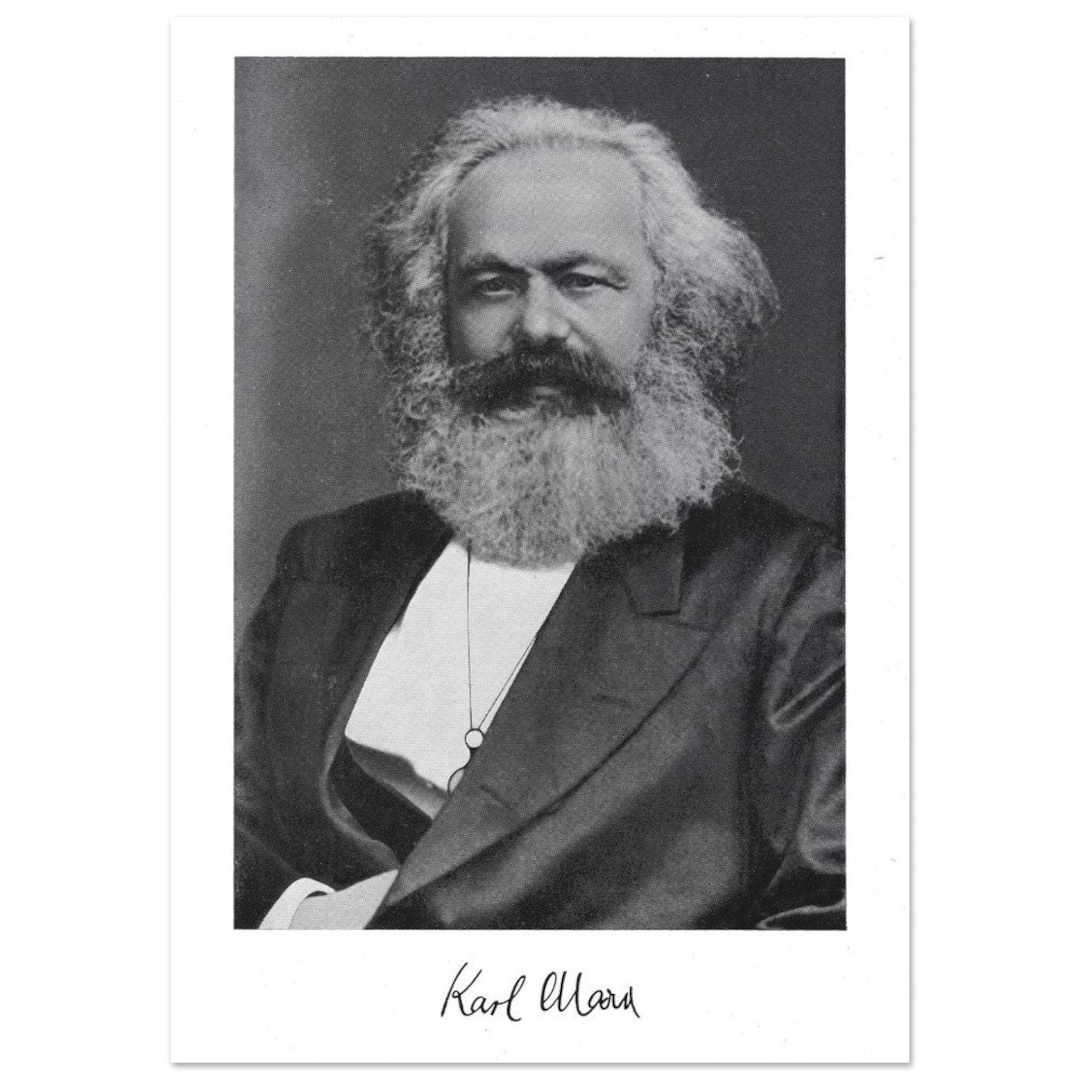 Karl Marx Classic Portrait -- Premium Matte Paper Poster - Etsy