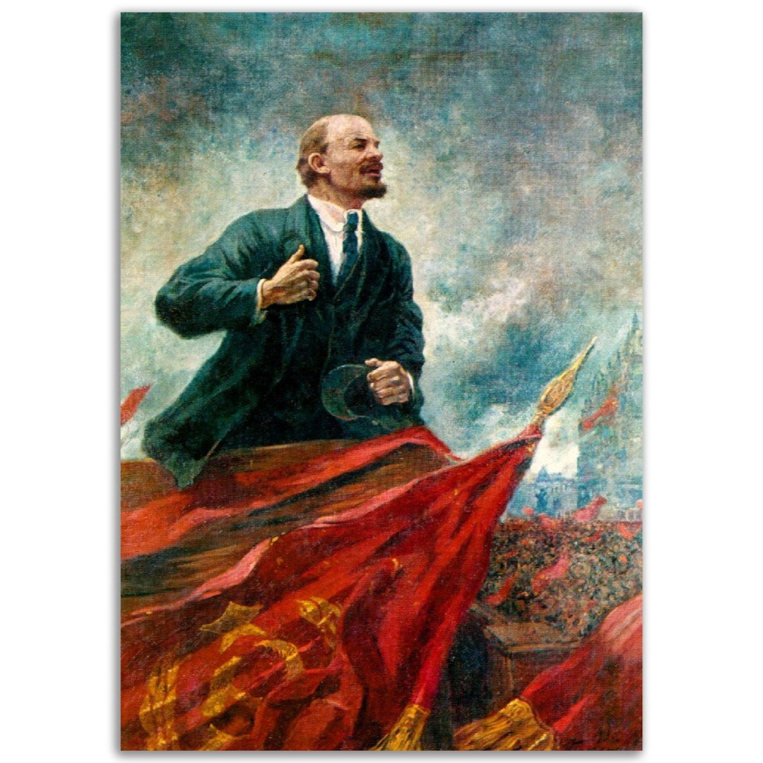 Lenin on a Speaker's Platform -- Premium Matte Paper Poster - Etsy Canada