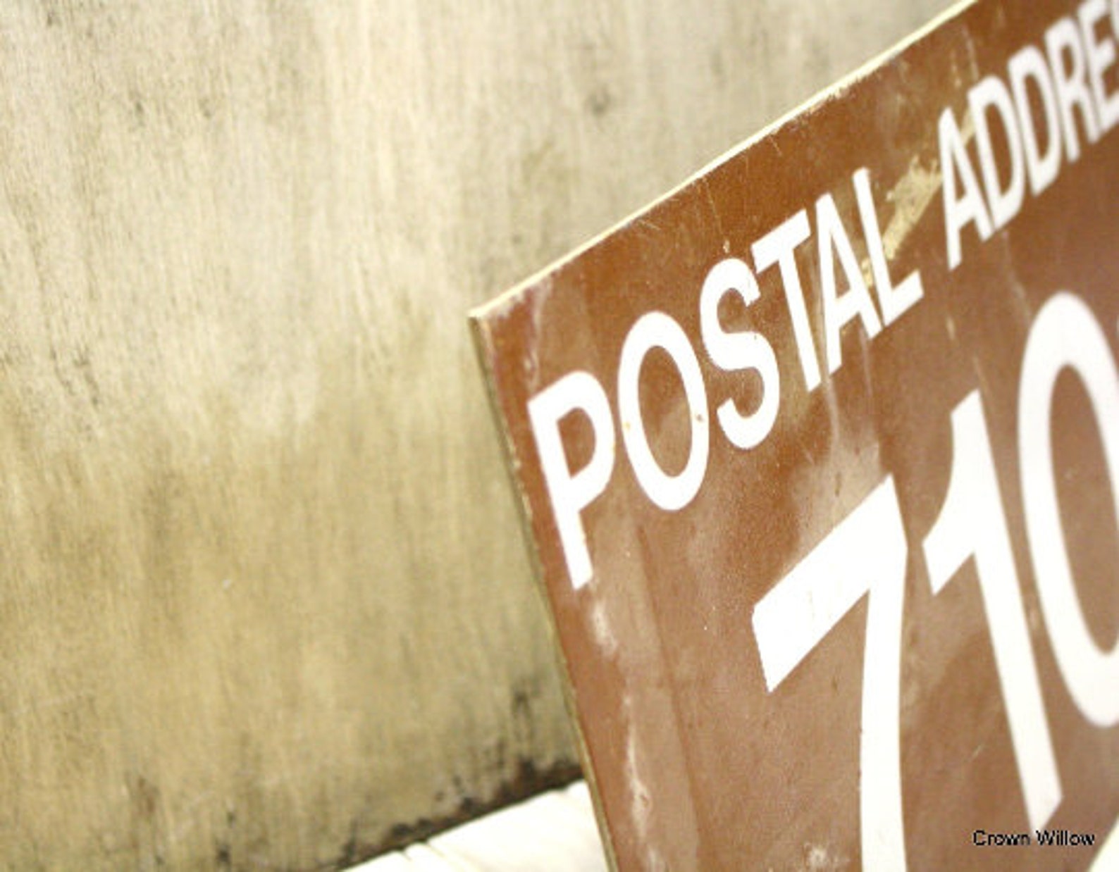 Vintage Postal Address Sign Street Sign Metal Signage | Etsy