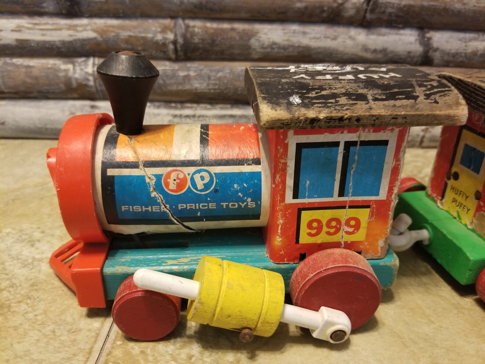 Fisher Price Huffy Puffy Train Engine and Caboose Item - Etsy