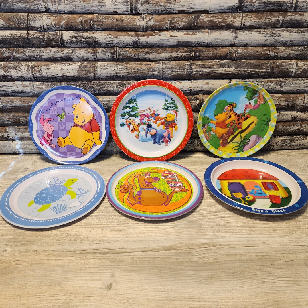 Your Choice Child's Plastic Plate Winnie the Pooh Turtle Scooby-doo ...