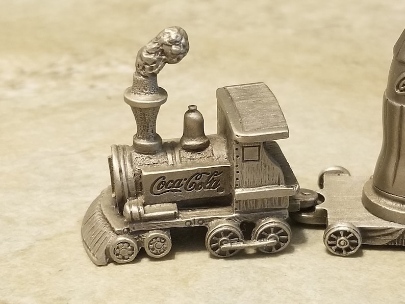 Coca-cola Pewter Train Set 4 Pc Set Item 5108 - Etsy