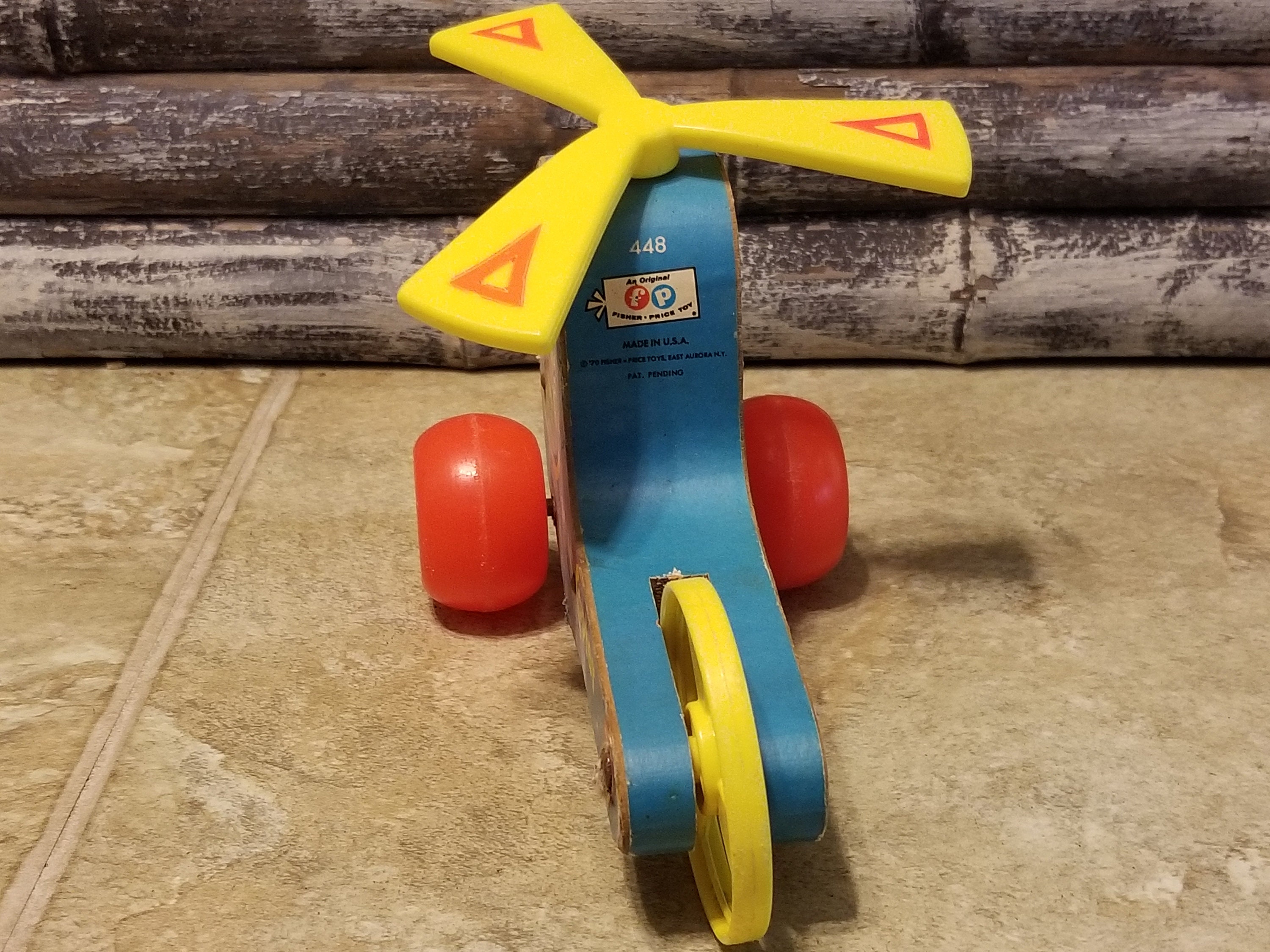 Fisher Price Mini Copter Helicopter Pull Toy Item - Etsy