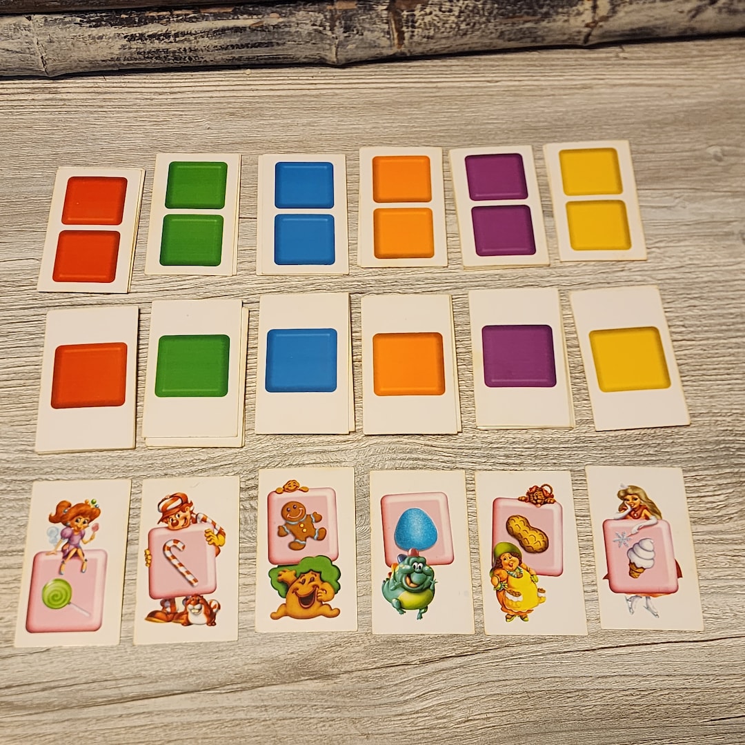 Candyland Game Pieces Game Cards Set of 49 Item 5710-1 - Etsy