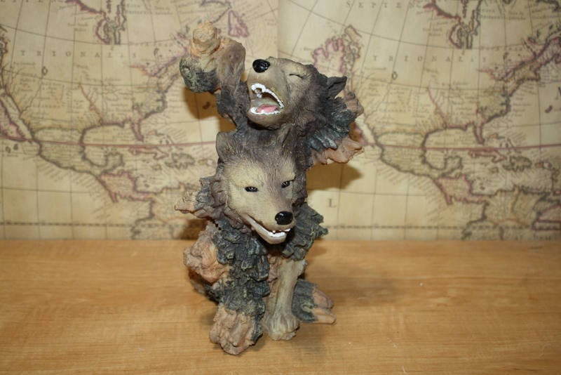 Wolf Figurine Wolf Statue item 2730 | Etsy
