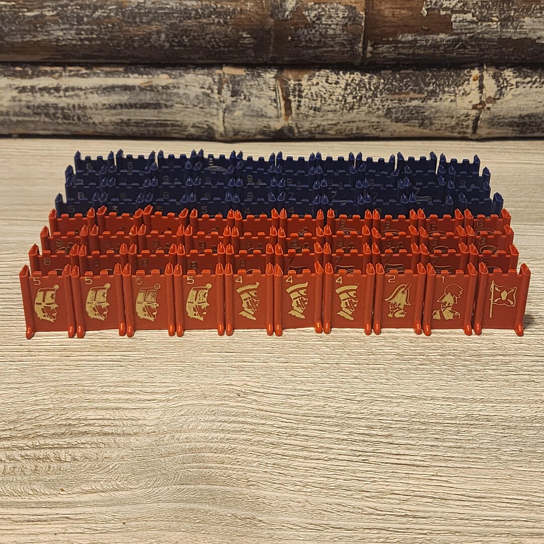 Stratego Game Tiles - Plastic - 80 Pieces - Item #6094-1 - Etsy