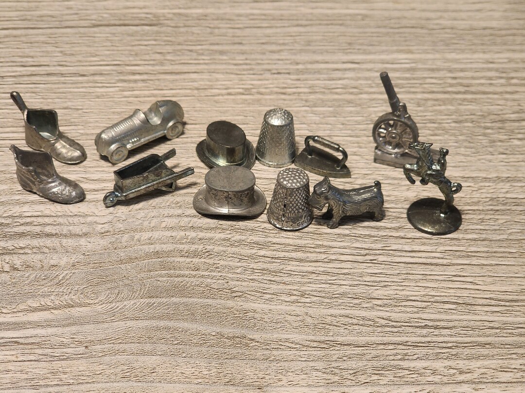 Monopoly Game Pieces - Monopoly Tokens - Game Tokens - Set of 12 - Item ...