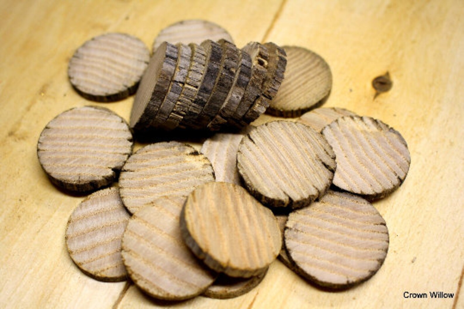 Wooden Discs 1 1/8 Inch Two Dozen Crafting Supplies - Etsy