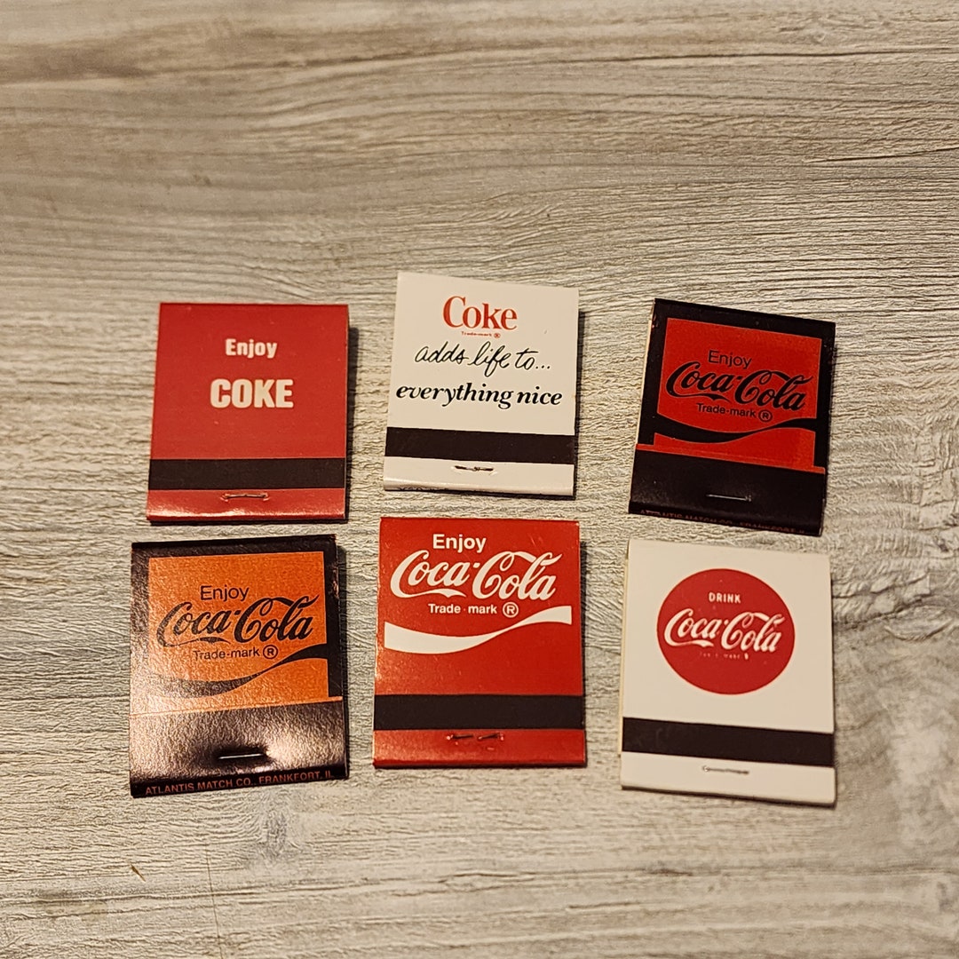 Random Set of 3 Coca-cola Matchbooks - Unused Matchbooks - Item # 5428 ...