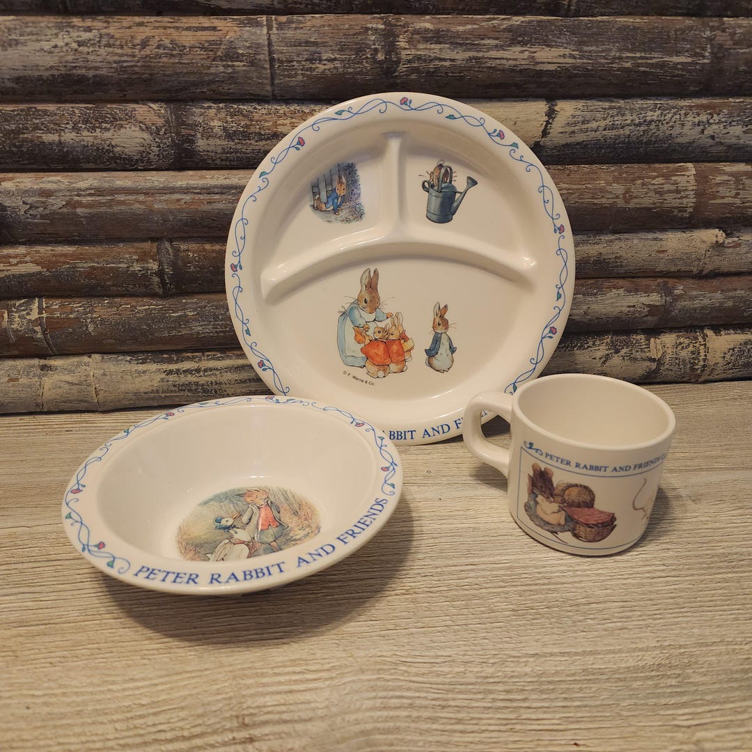 Your Choice - Peter Rabbit Plate, Bowl, or Cup - Item #5868 - Etsy