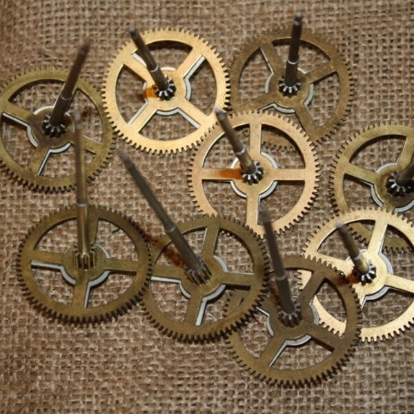 Vintage Clock Gears - Etsy