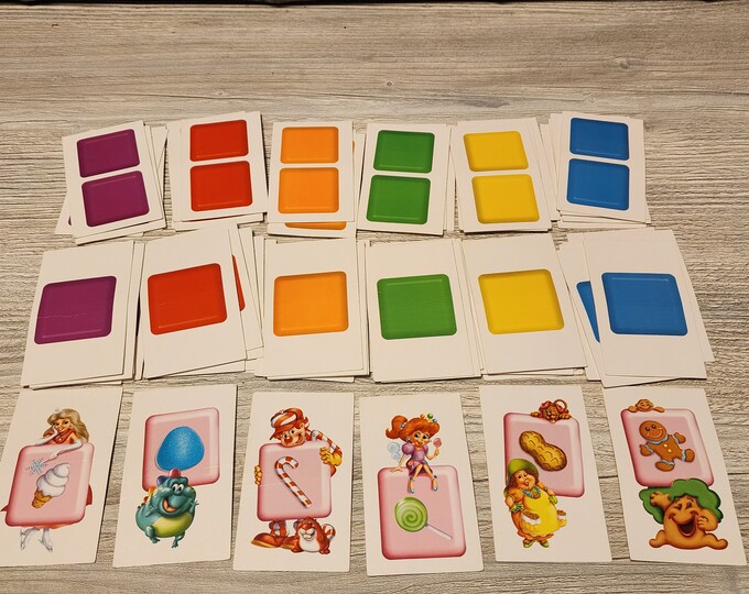 Candyland Game Pieces Game Cards Set of 56 Item 5280-8 - Etsy