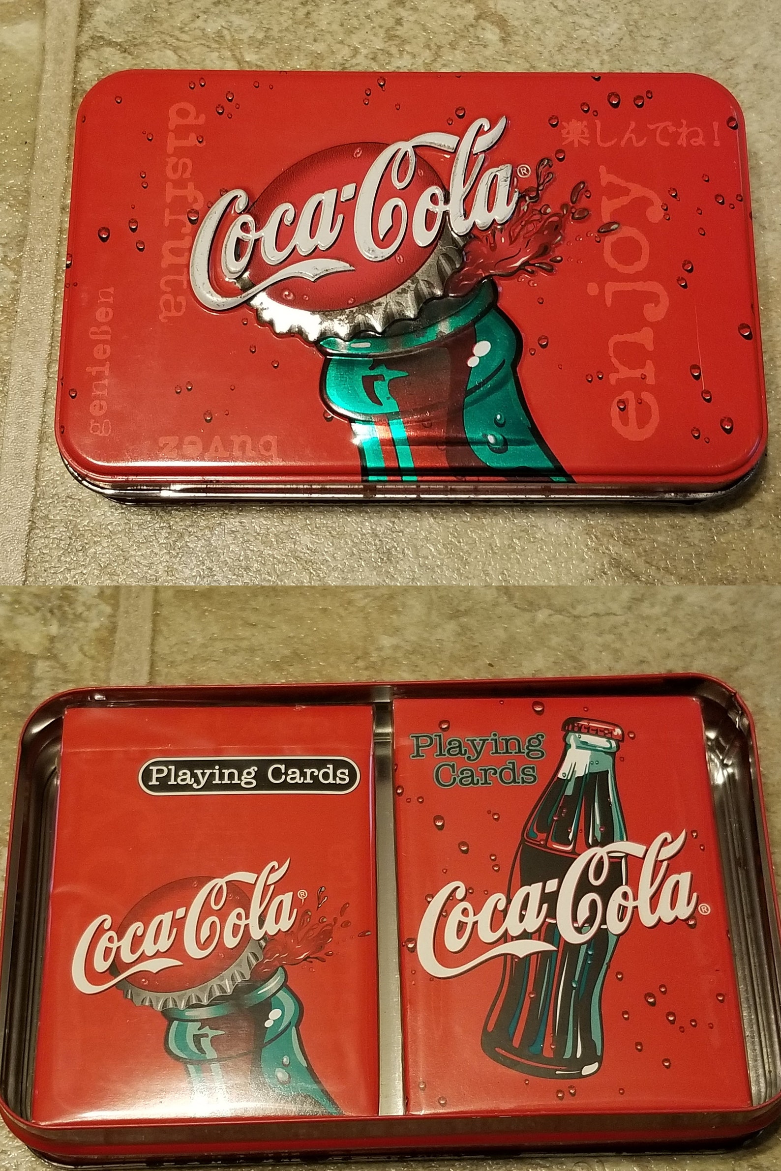 Your Choice Coca-cola Playing Cards Two Set Sealed Decks - Etsy
