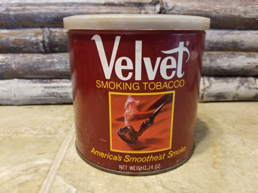 Velvet Pipe and Cigarette Tobacco Can Item 4499 - Etsy