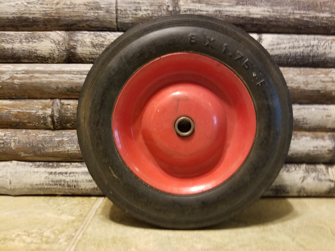Wagon Wheel, Red Wheel, Wall Decor, Home Decor, Man Cave Decor - Item ...