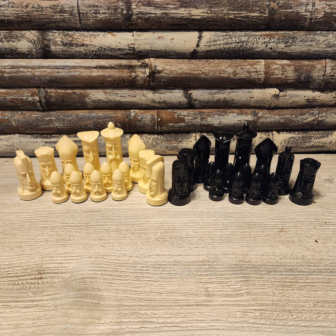 Sculptured Chess by Ganine Gothic Chess Game Pieces Plastic Game Pieces ...