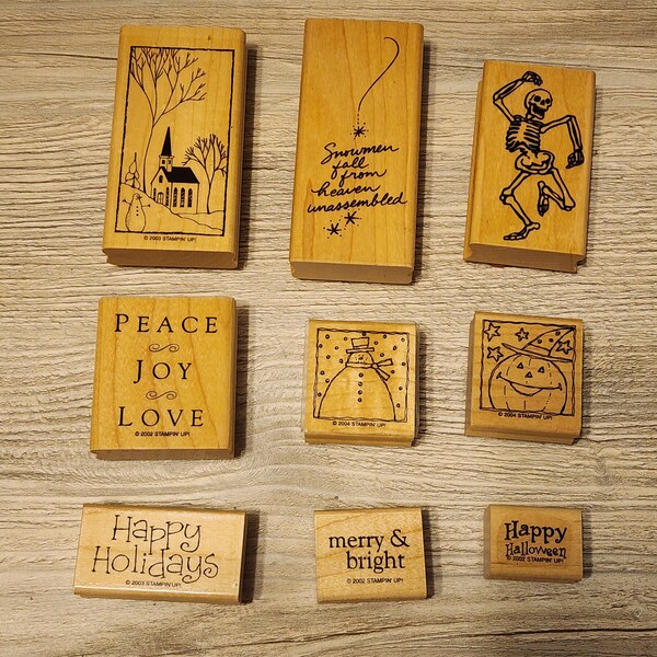 Wooden Block Stamps - Etsy