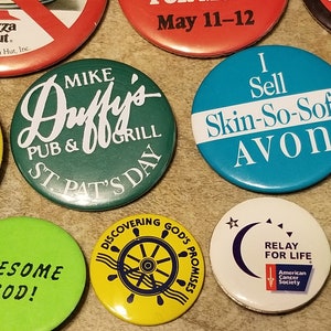 Pinback Buttons Pins Badges Set of 24 Item 4004-4 - Etsy