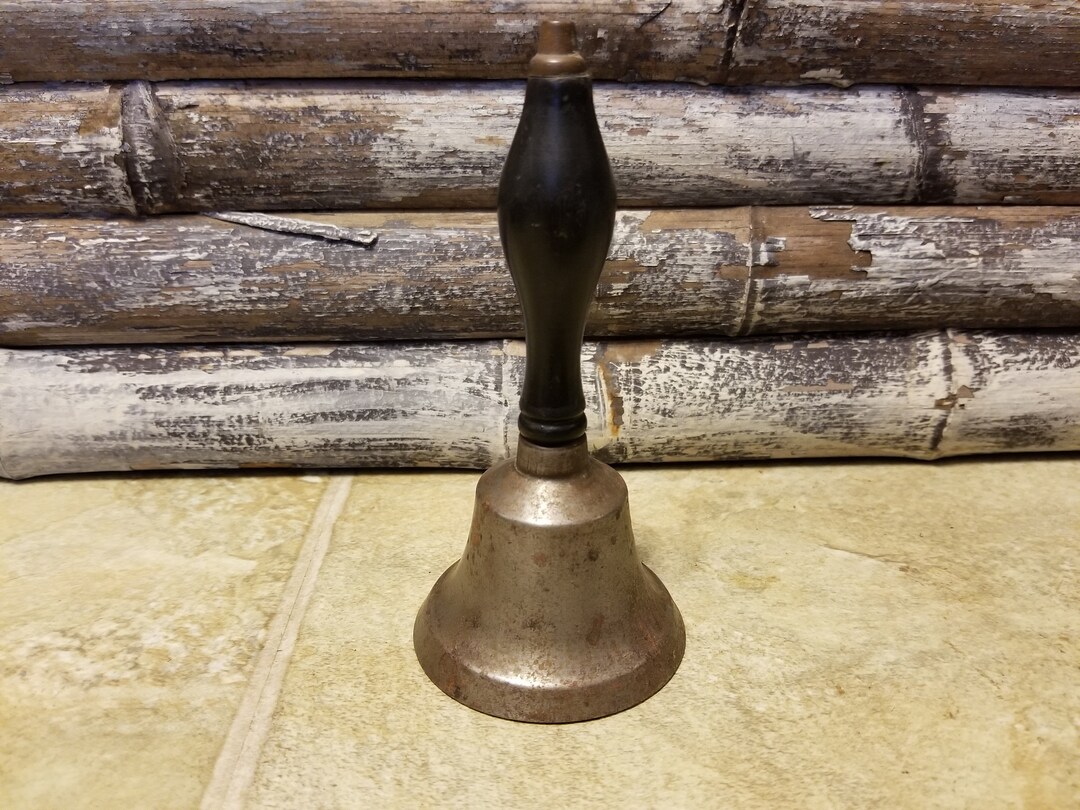Vintage Bell Wooden Handle Item 3864 - Etsy