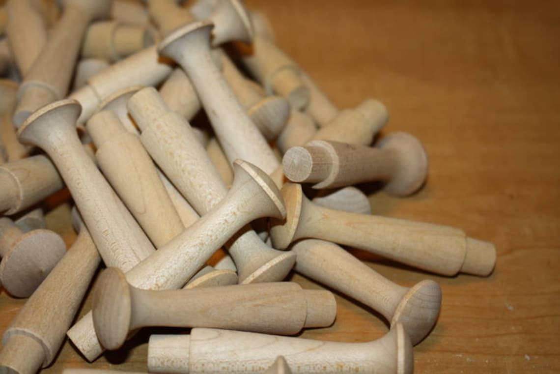 Shaker Pegs 2 1/2 Set of 40 Craft Supplies Item - Etsy