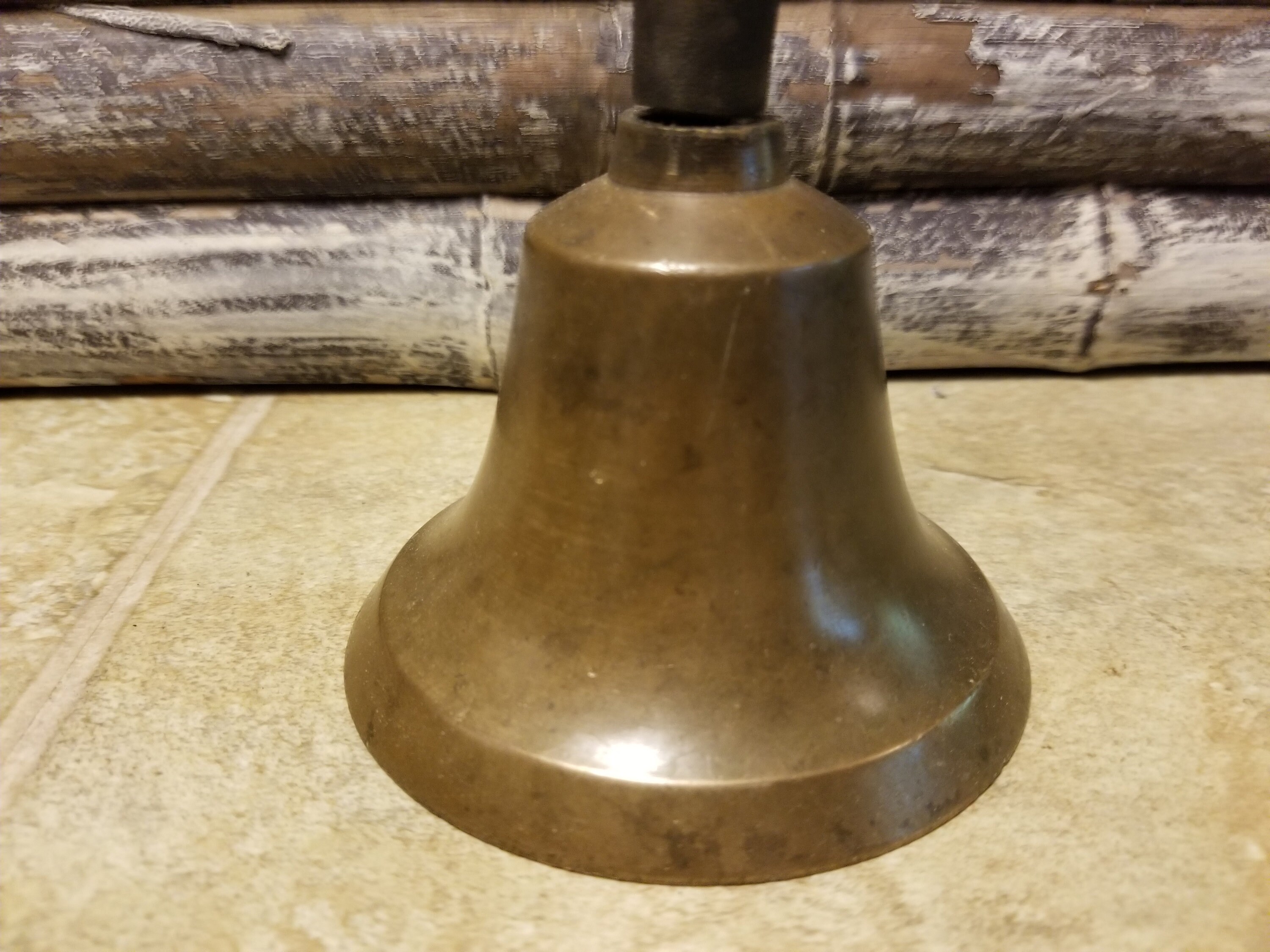 Vintage Brass Bell with Wooden Handle item 3907-3 | Etsy