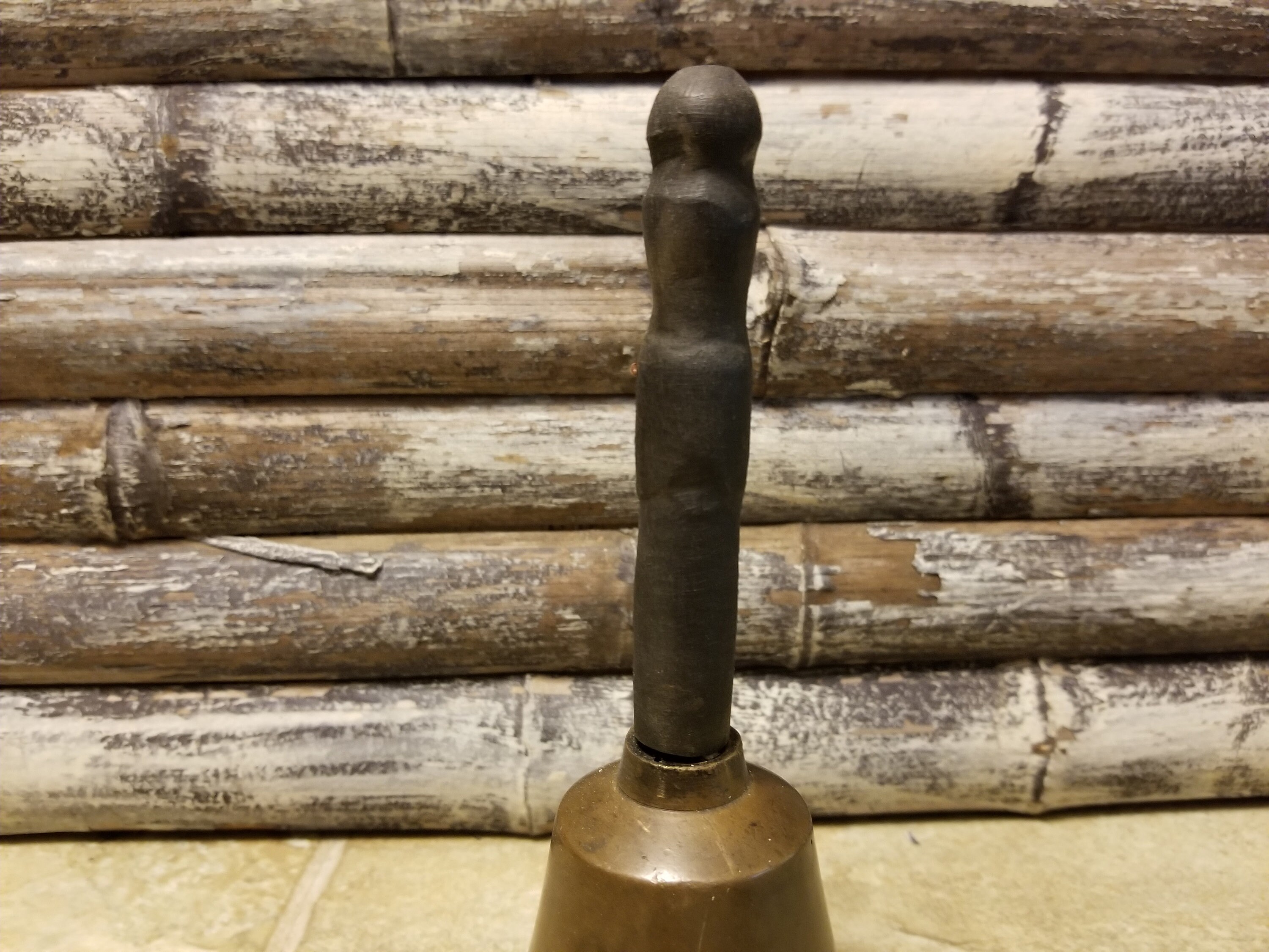 Vintage Brass Bell with Wooden Handle item 3907-3 | Etsy