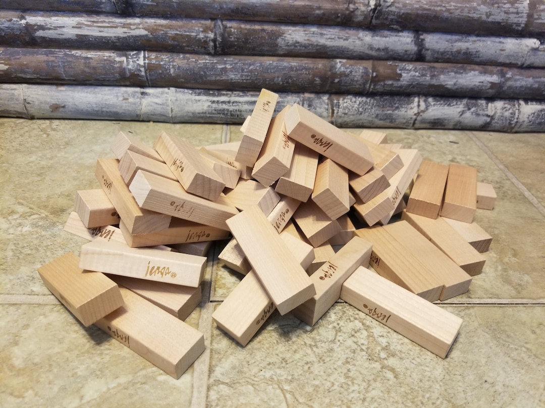 Jenga Game - Milton Bradley - Item #5038-2 - Etsy