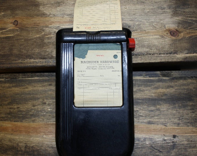 Portable Invoice Machine Vintage Hardware Store Receipt Machine Sturgis ...