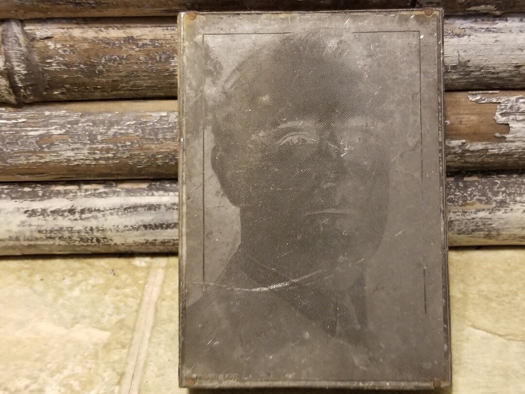 Letterpress Type Printer Blocks - Metal Negative - Man - Item #4157-19 ...