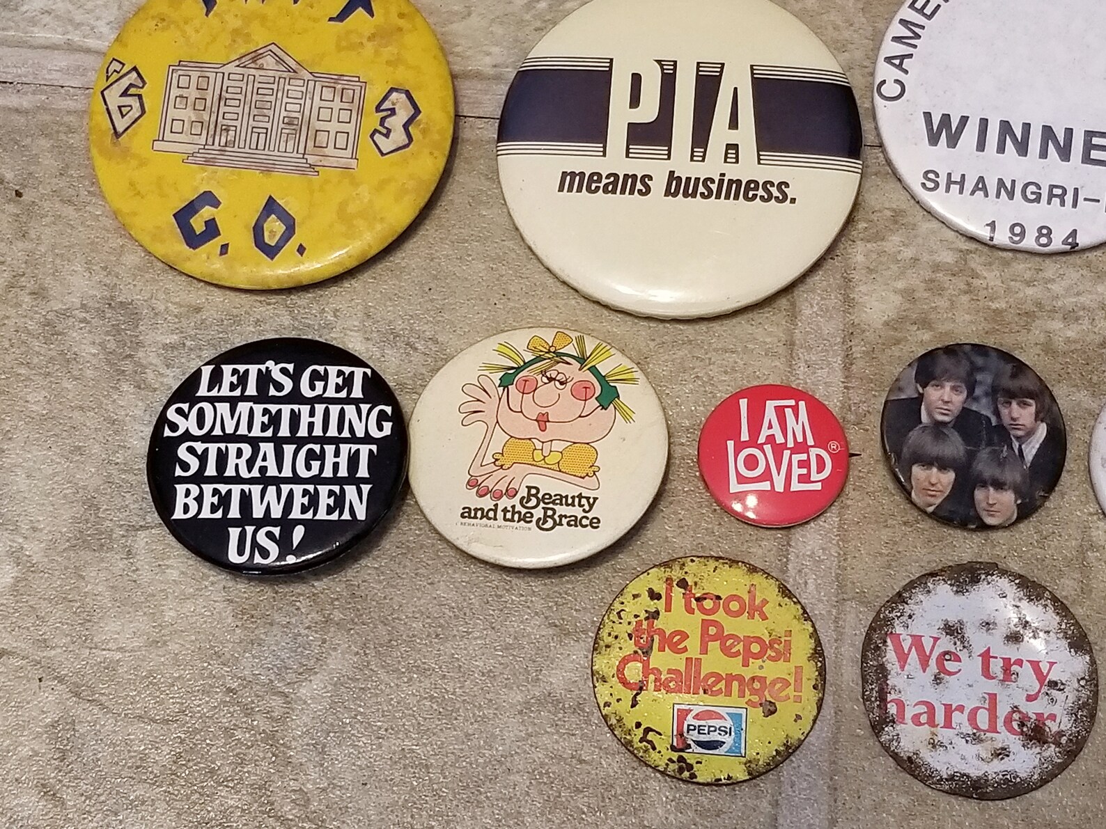 Pinback Buttons Pins Badges Set of 18 Item 4062 | Etsy