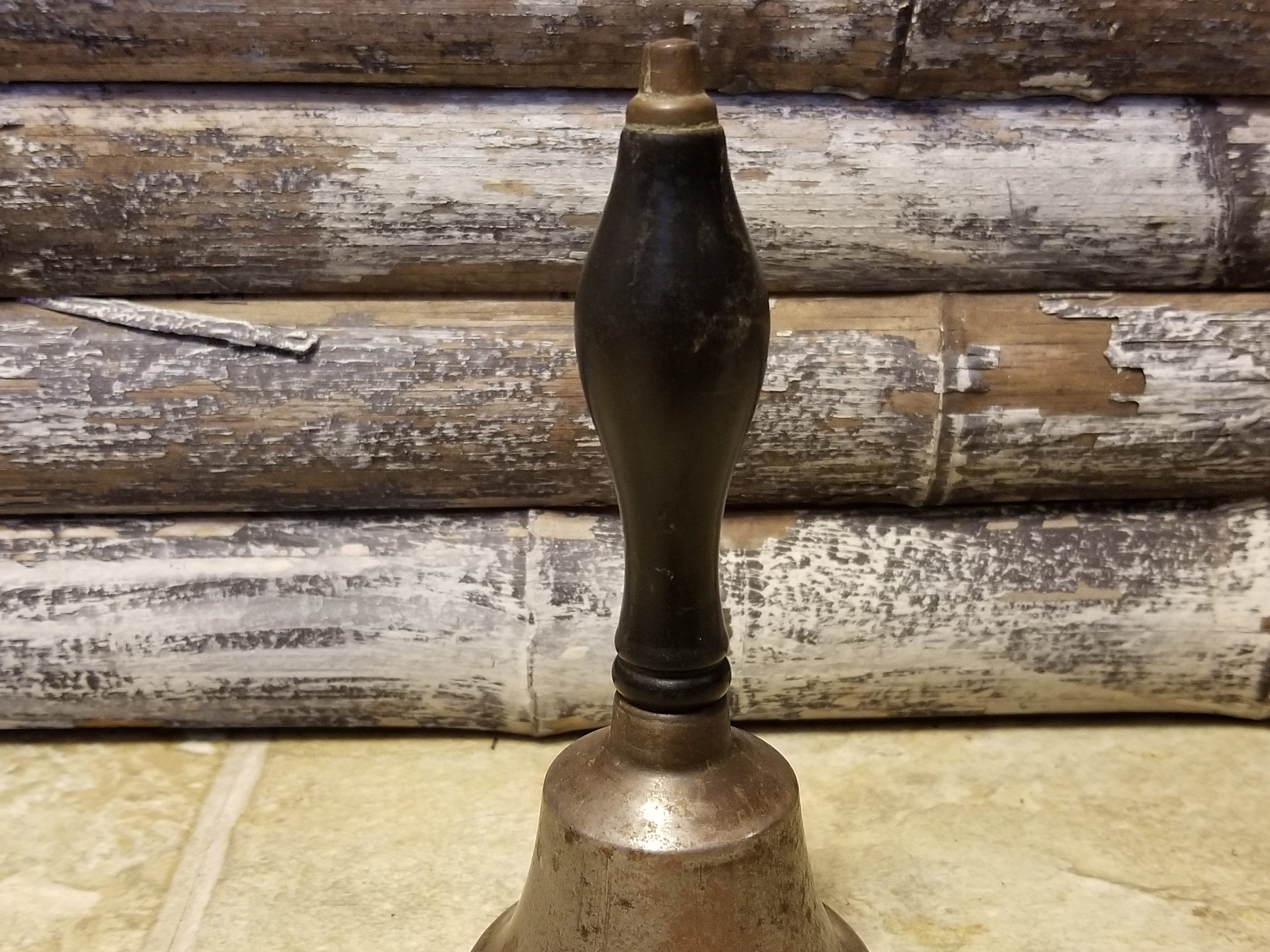 Vintage Bell Wooden Handle item 3864 | Etsy
