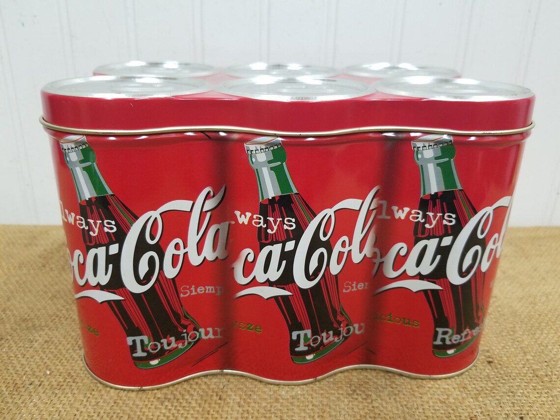 Vintage Coca-cola Six Pack Tin Coke Item 5208-13 - Etsy