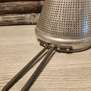 Vintage Strainer and Pestle Chinois Colander Kitchen Décor Cone Shaped ...
