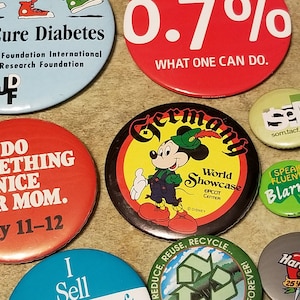 Pinback Buttons Pins Badges Set of 24 Item 4004-4 - Etsy