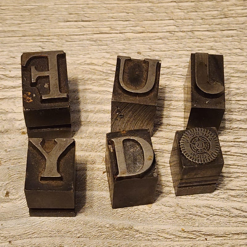 Letterpress Blocks - Etsy