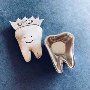 TOOTH FAIRY Hand Stamped Quarter Tooth Fairy Kit. Pixie Dust Tooth ...