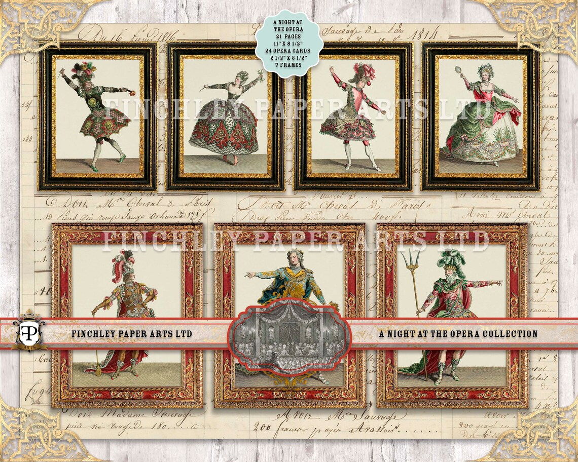 A Night at the Opera Collection,vintage Opera Images,digital Journal ...