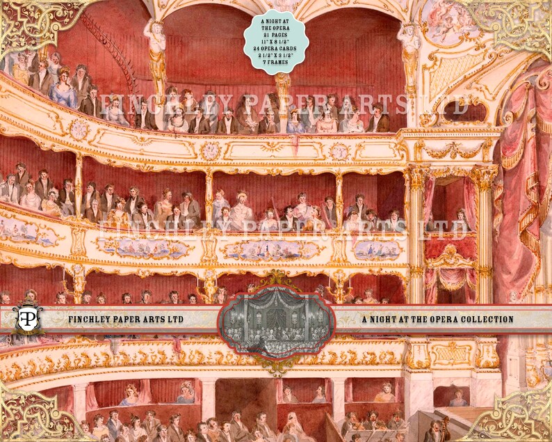 A Night at the Opera Collection,vintage Opera Images,digital Journal ...