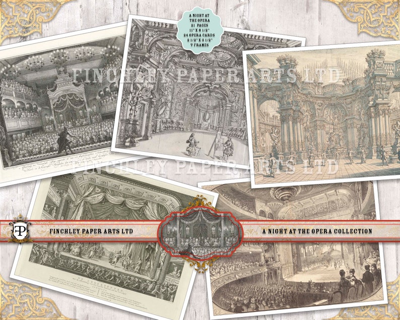 A Night at the Opera Collection,vintage Opera Images,digital Journal ...
