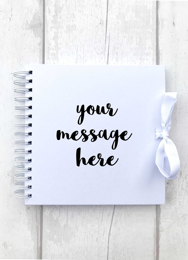 Custom Text Scrapbook / Customised Text Personalised Scrapbook - Etsy UK