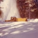 Bright Yellow Snow Blower Cleaning After Huge Snowstorm, Color Snapshot ...