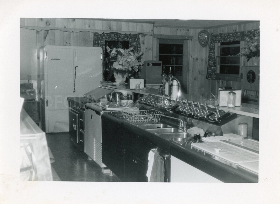Behind the Counter View of an Ice Cream Shop or Luncheonette, Vintage ...