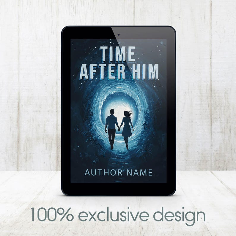 Premade Romance Book Cover Cute Ebook Design Illustrated, Time Travel ...