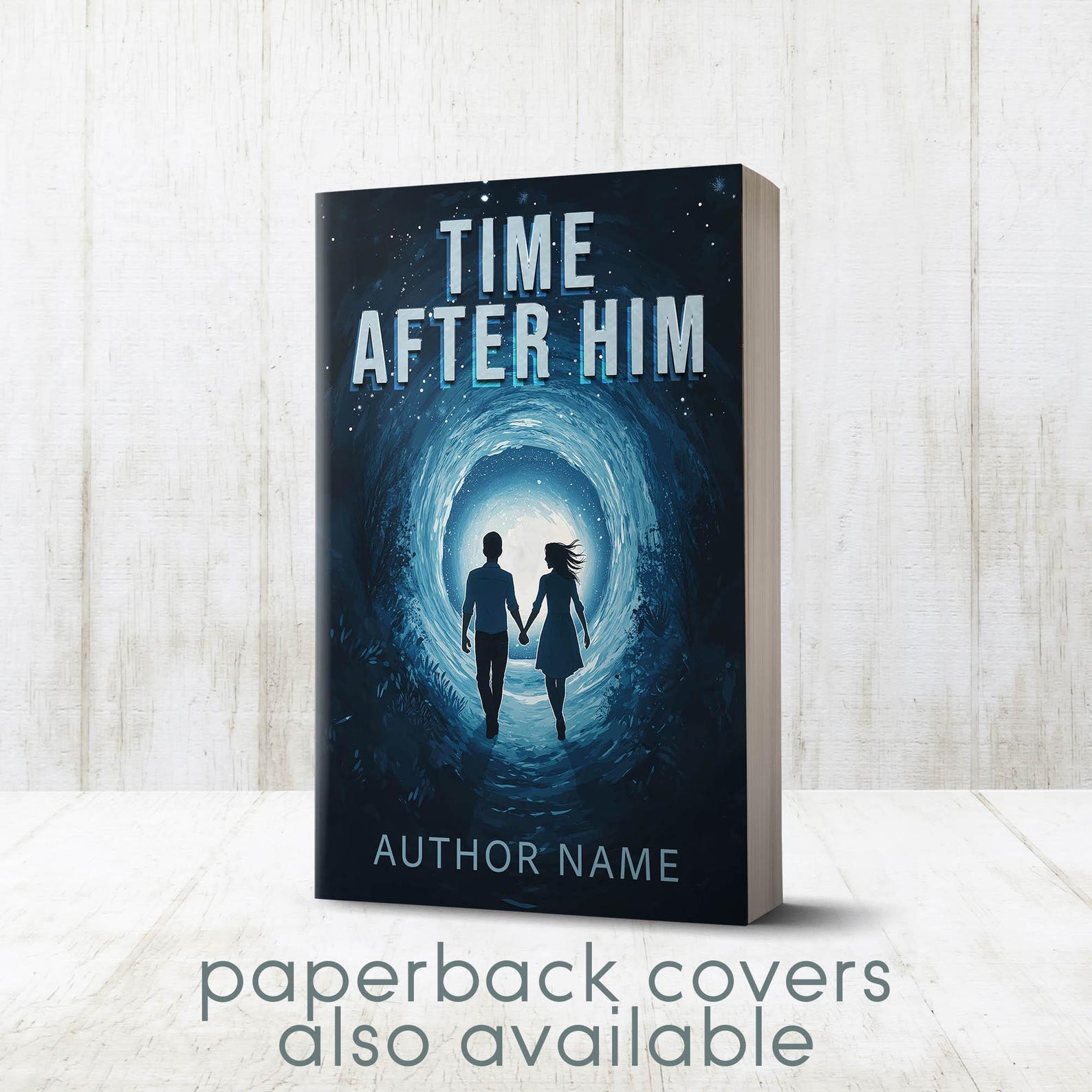 Premade Romance Book Cover Cute Ebook Design Illustrated, Time Travel ...